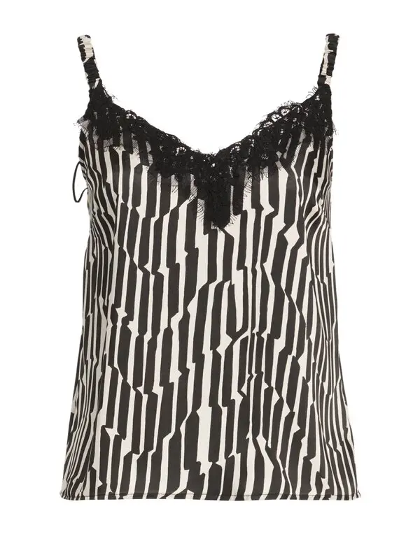 Liu Jo Camisole With Lace Trim - Black