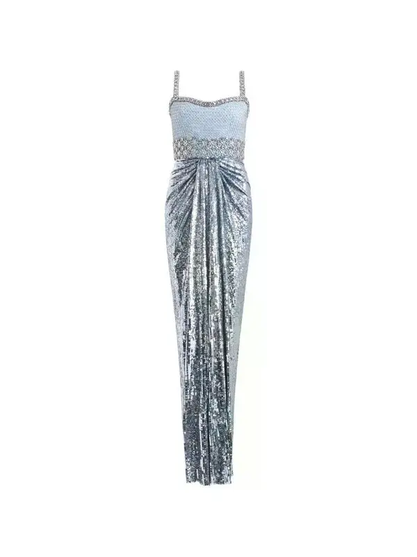 Jenny Packham Only You Sequin-embellished Gown - Silver