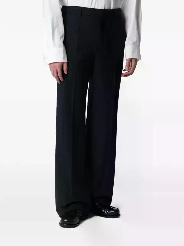 Séfr Flavio Pinstripe Wide Leg Trousers