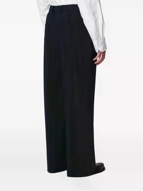 Séfr Flavio Pinstripe Wide Leg Trousers