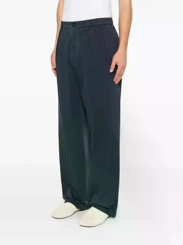 Prada Pleated Detail Trousers - Blue