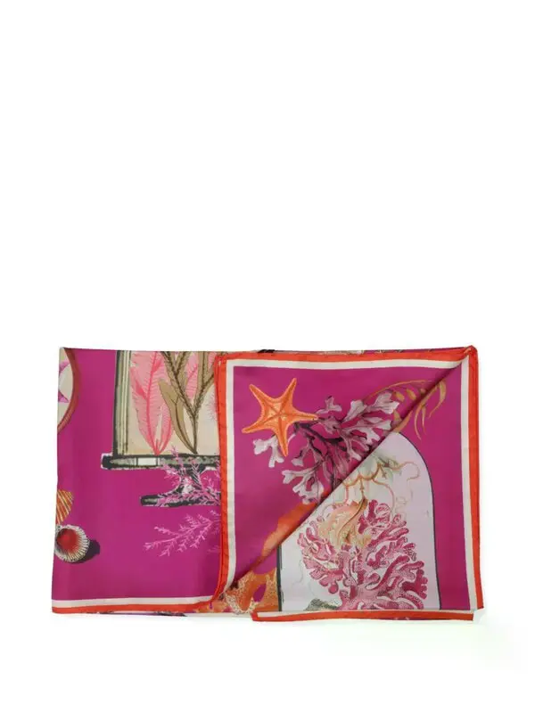 Max Mara Printed Silk Scarf