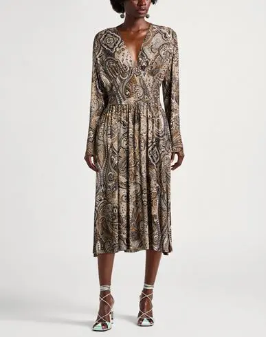 GAELLE PARIS Paisley Print Midi Dress