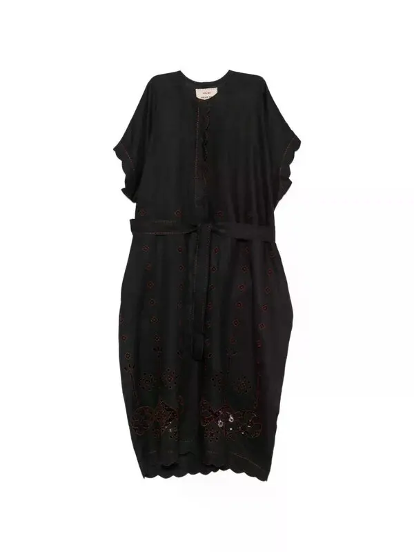 Vita Kin Sweet Jane Embroidered Midi Dress - Black