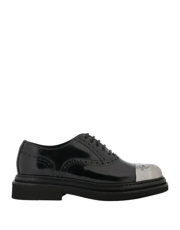 Dolce & Gabbana Embellished Leather Lace-up Oxford Shoes