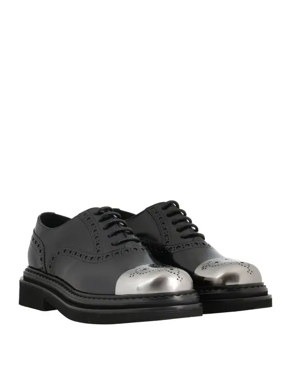 Dolce & Gabbana Embellished Leather Lace-up Oxford Shoes
