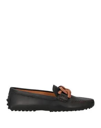 TOD'S Leather Loafers With Appliqués