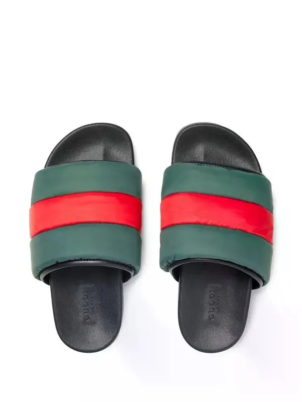 Gucci Web Stripe Padded Slides