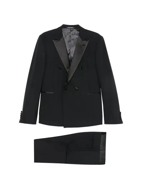 Emporio Armani Double-breasted Peaked-lapel Suit