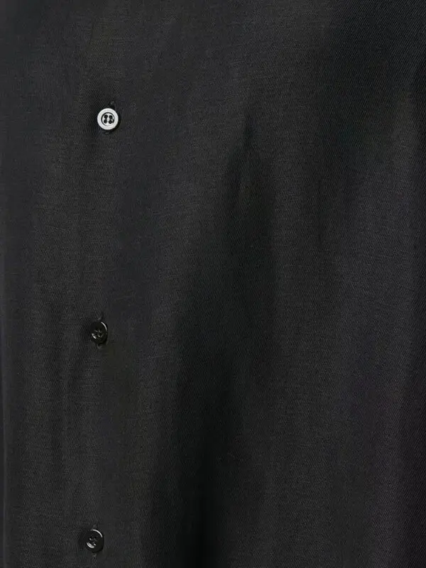 AMI Paris Shirtdress With Ruffled Hem