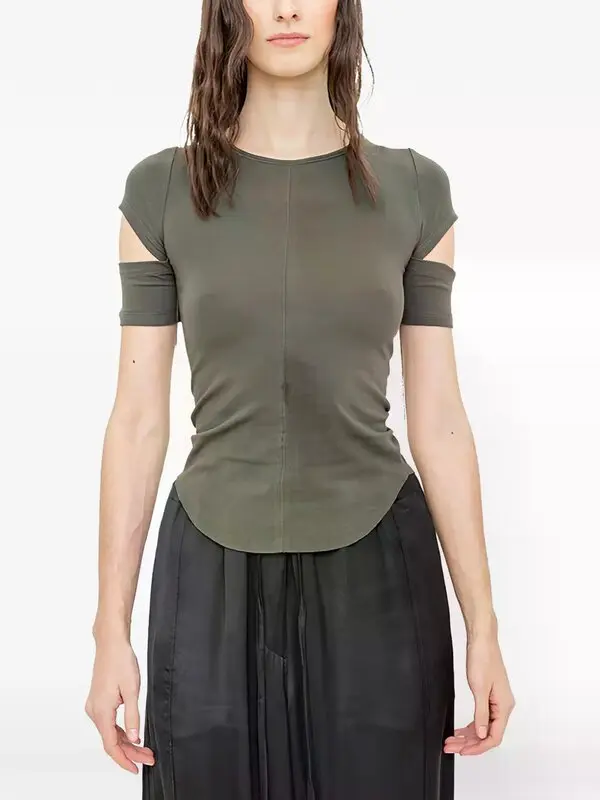 Andrea Ya'aqov Short-sleeve T-shirt With Cut-out Detail