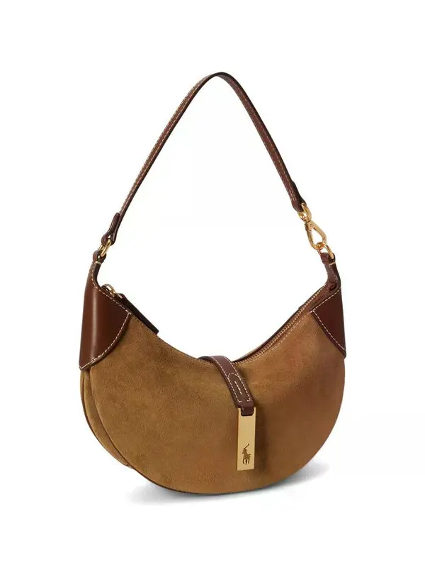 Polo Ralph Lauren Mini Polo Id Suede Shoulder Bag