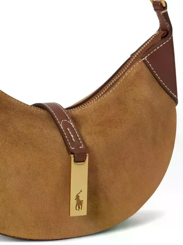 Polo Ralph Lauren Mini Polo Id Suede Shoulder Bag