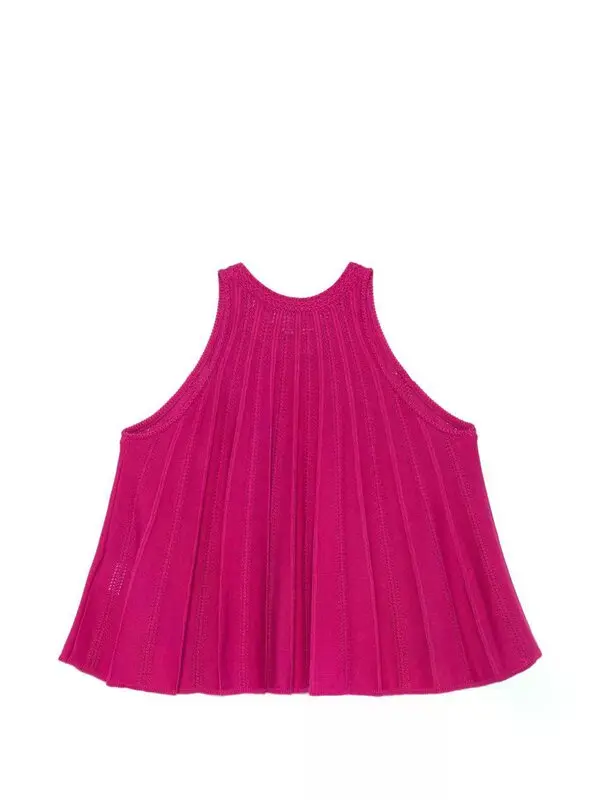 Ba&sh Pointelle Knit Racerback Top