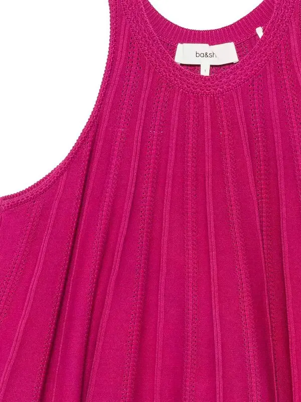 Ba&sh Pointelle Knit Racerback Top