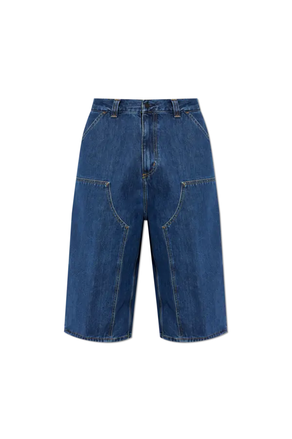 Carhartt Work In Progress Og Double Knee Long Short" Shorts - Navy Blue