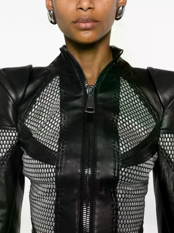 MITILIANE COUTURE Studded Shoulder Mini Dress