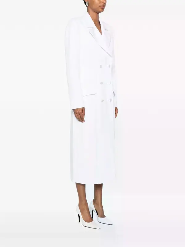 MITILIANE COUTURE Peaked Lapel Double-breasted Coat