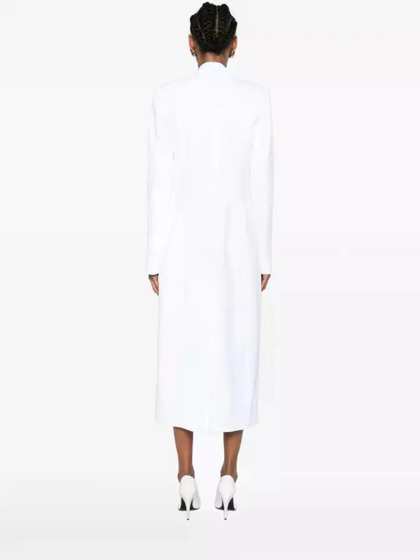 MITILIANE COUTURE Peaked Lapel Double-breasted Coat