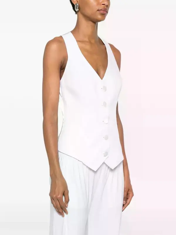 MITILIANE COUTURE V-neck Sleeveless Waistcoat