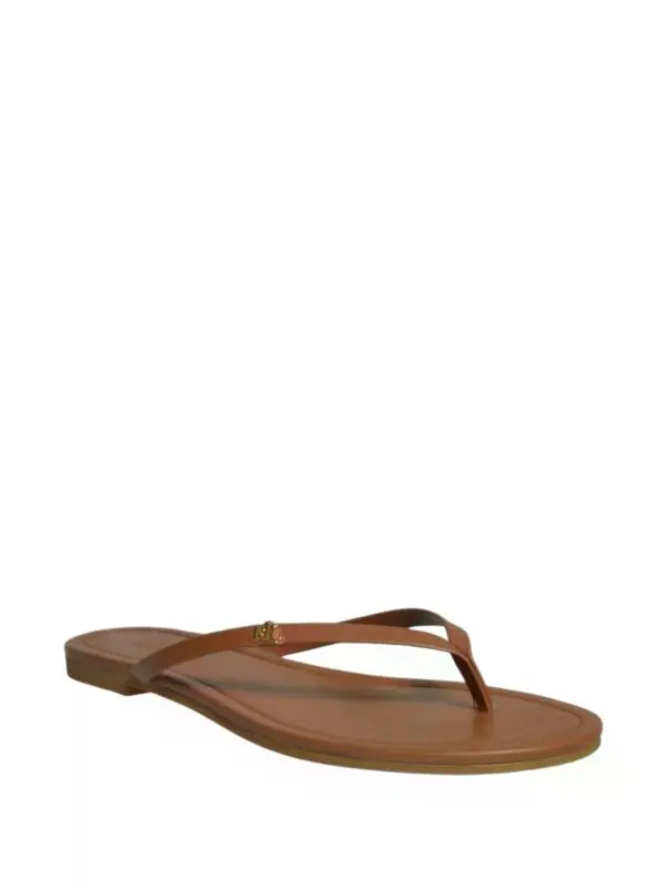 Ralph Lauren Logo Plaque Flip-flop Sandals