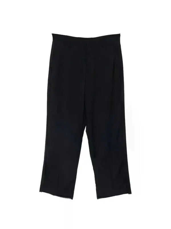 COSTUMEIN Frayed-edge Wide-leg Trousers - Blue