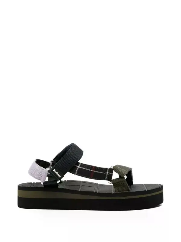 Barbour Mila Touch-strap Sandals - Blue