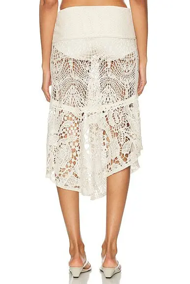 SIEDRES Rita Crochet Knit Skirt