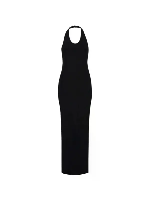 LA GALPA Aziza Backless Halterneck Maxi Dress - Black