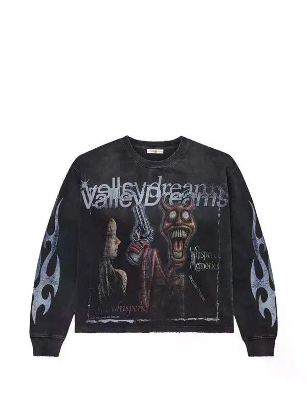 VALE FOREVER Psychopath Long-sleeve Sweatshirt - Black