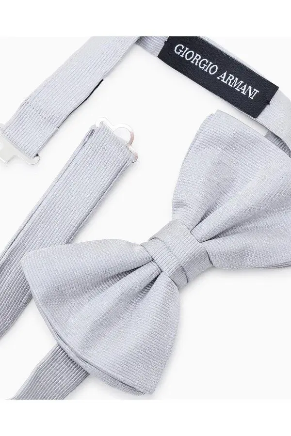Giorgio Armani Pure Silk Knotted Bow Tie