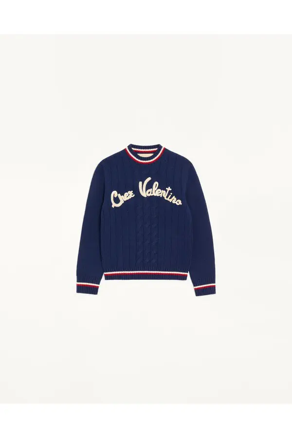 Valentino Garavani Embroidered Wool Sweater