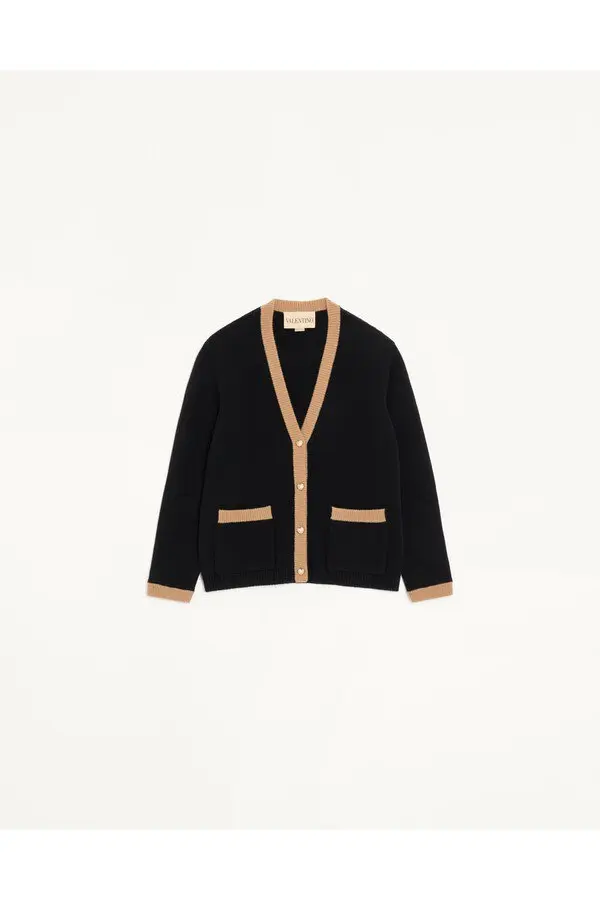 Valentino Garavani Wool Cardigan - Black