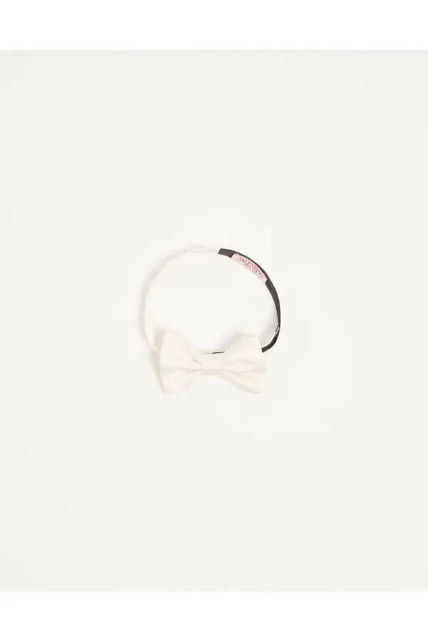 Valentino Garavani Silk Bow Tie - Natural