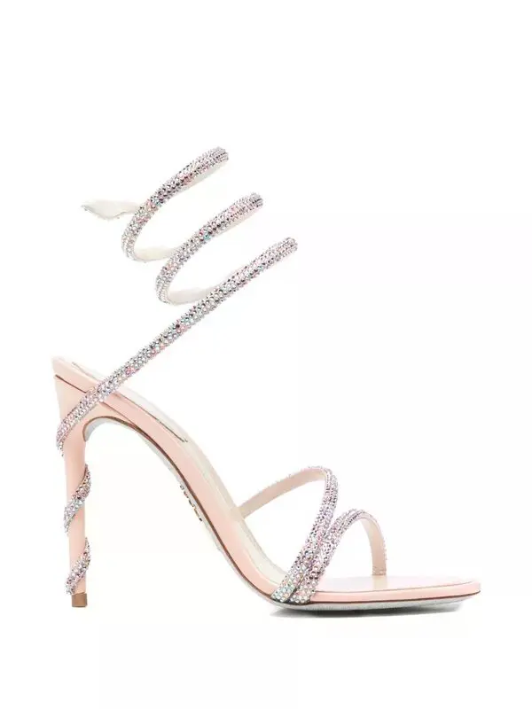 Rene Caovilla Margot Heeled Sandals - Pink