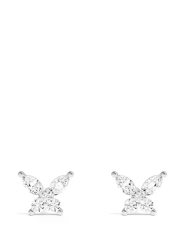 APM MONACO Butterfly Crystal Stud Earrings