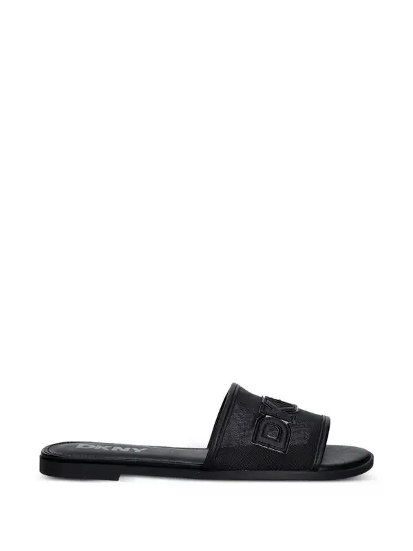 Dkny Logo Patch Mesh Sandals