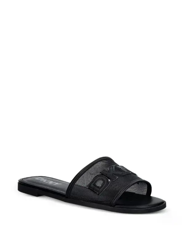 Dkny Logo Patch Mesh Sandals