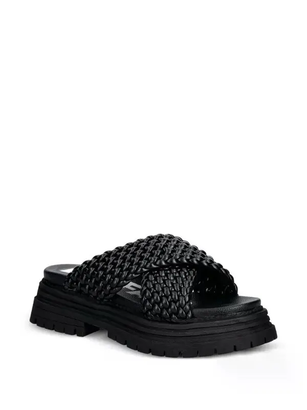 BUFFALO Lennox Braided Crossover-strap Sandals