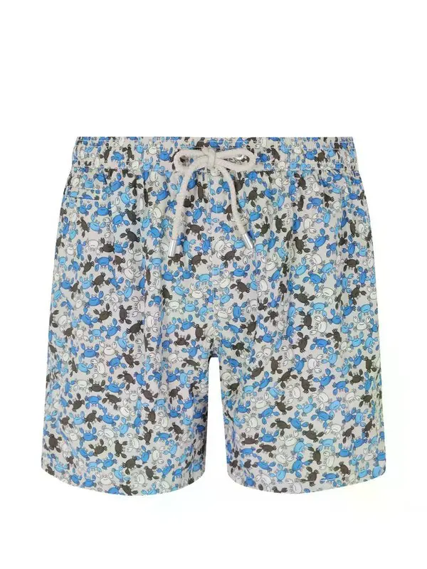 MC2 SAINT BARTH Micro Crab Print Swim Shorts