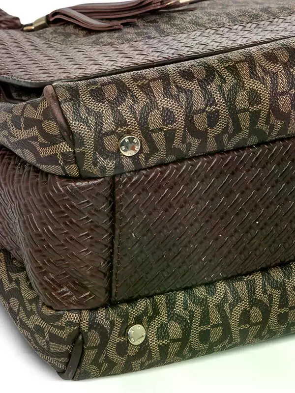 AIGNER Coated Canvas Monogram Tote Bag
