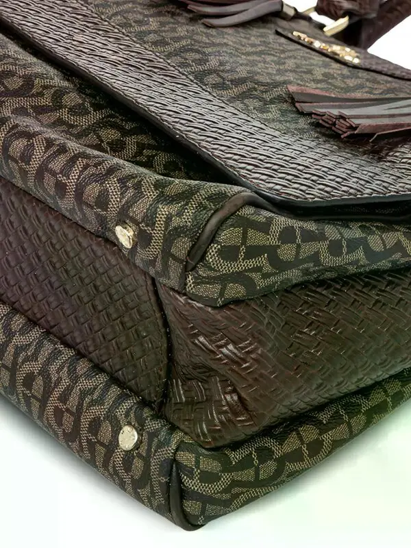 AIGNER Coated Canvas Monogram Tote Bag