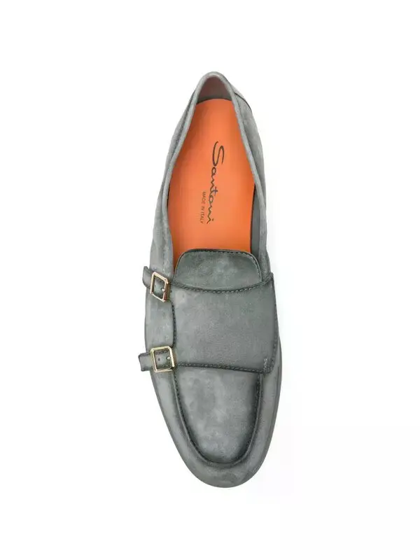 Santoni Double Strap Monk Shoes