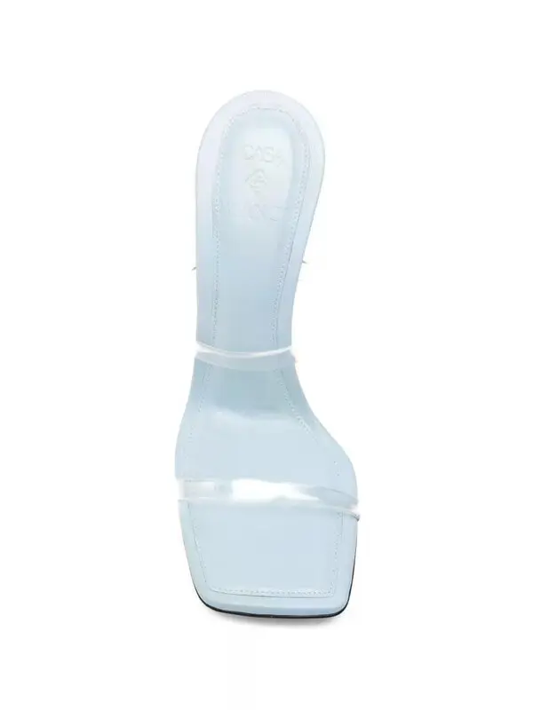 Casablanca Transparent Strap Wedge Sandals