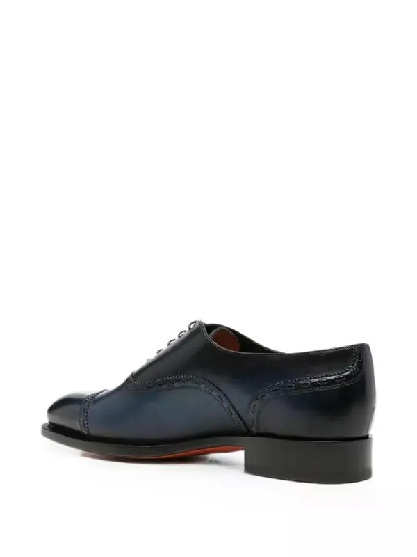 Santoni Brogue Detail Oxford Shoes