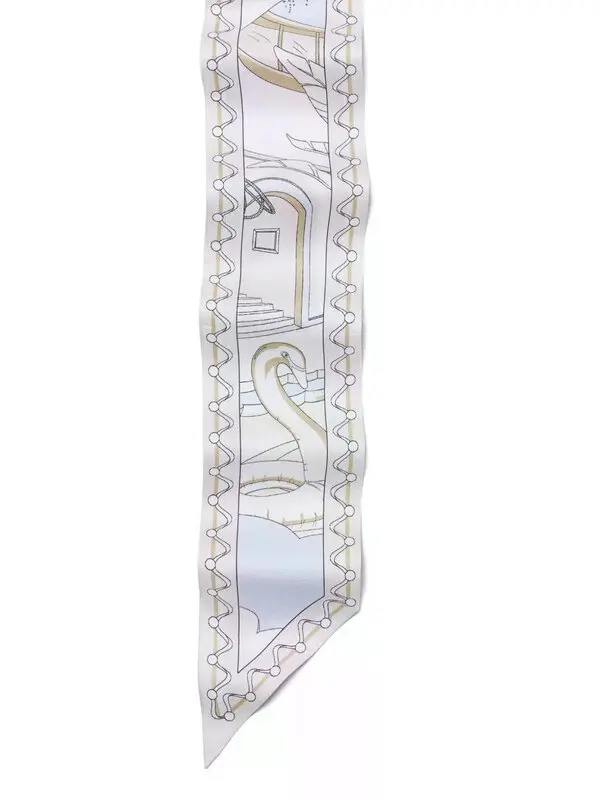 Tory Burch The Pool Ribbon Tie - Neutrals