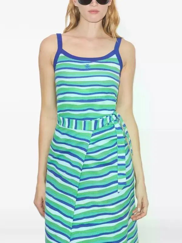 Tory Burch Striped Cotton Tank