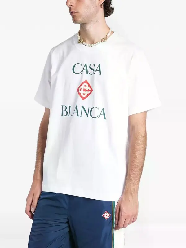 Casablanca Diamond Logo Short Sleeve T‑shirt