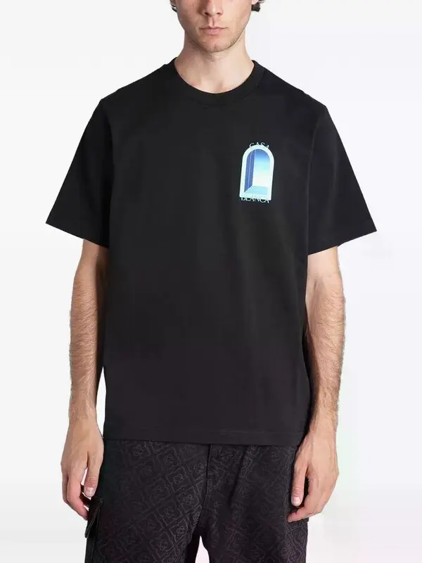 Casablanca Mint L'arche Short Sleeve T‑shirt