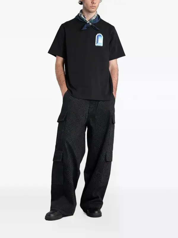 Casablanca Mint L'arche Short Sleeve T‑shirt